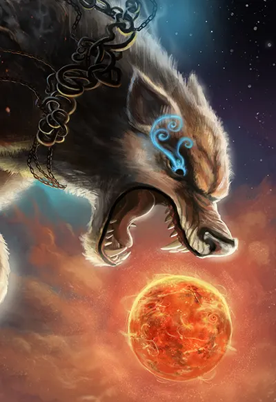 Skoll, el lobo que devorara el Sol (Mitología Nórdica)